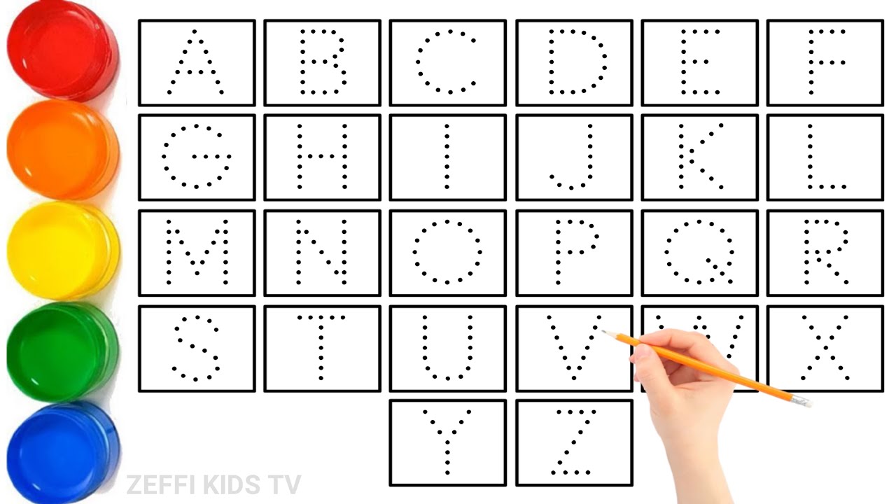 Let's Learn How to Write and Read ABCD or Alphabet A to Z Easy for ...