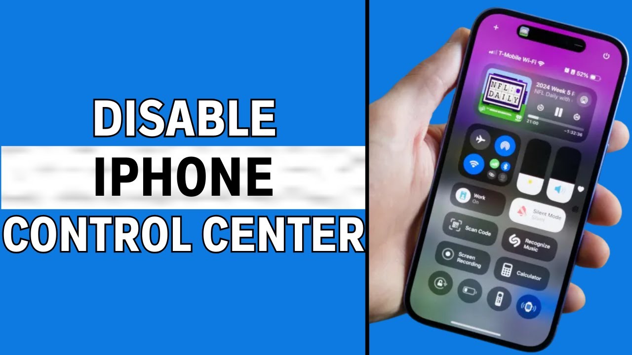 How to Disable Control Center from Lock Screen on iPhone - YouTube