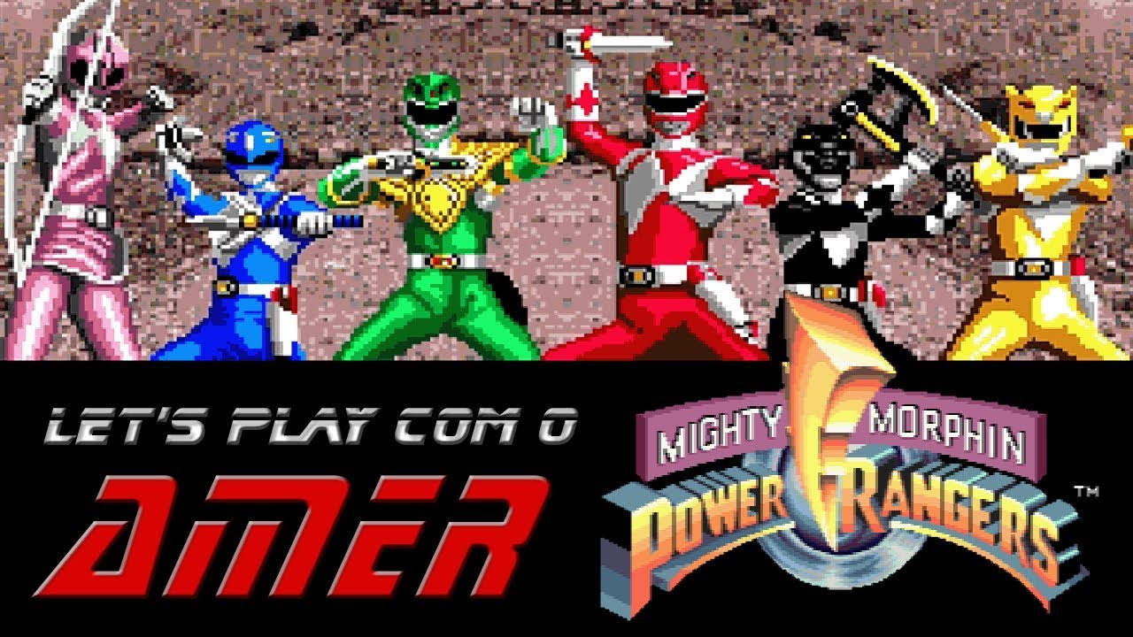 Let's Play com o Amer: Mighty Morphin Power Rangers (Mega Drive) - YouTube