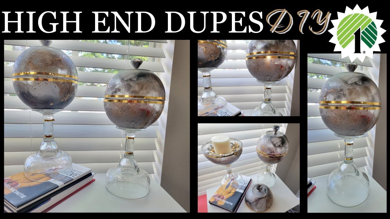 DOLLAR TREE GLASSWARE HACKS! + DIYs That Don’t Look Cheap! || How I ...