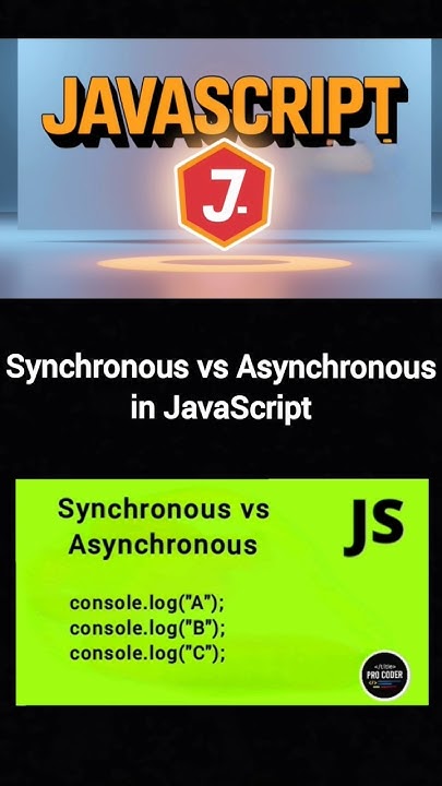 Day 16 | Synchronous vs Asynchronous in JavaScript #javascript #js#short#shorts#frontend#coding ...