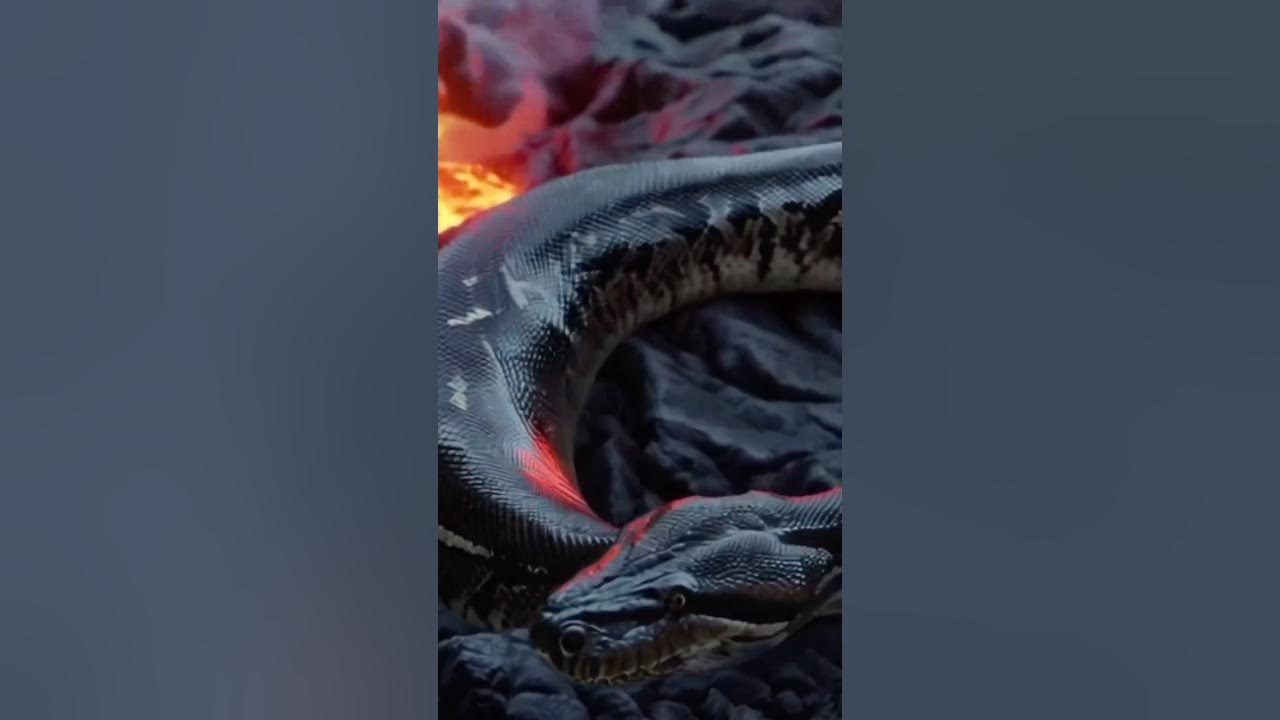 Python Baked in Volcano#zoon#Wild animal#Animal wars#Animal world# ...