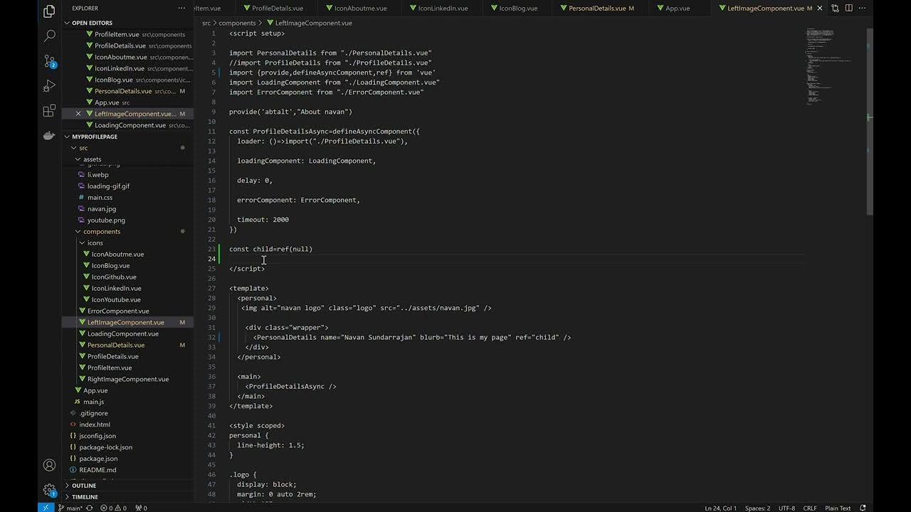 VueJS under 5: Template ref example by accessing child component in parent component - YouTube