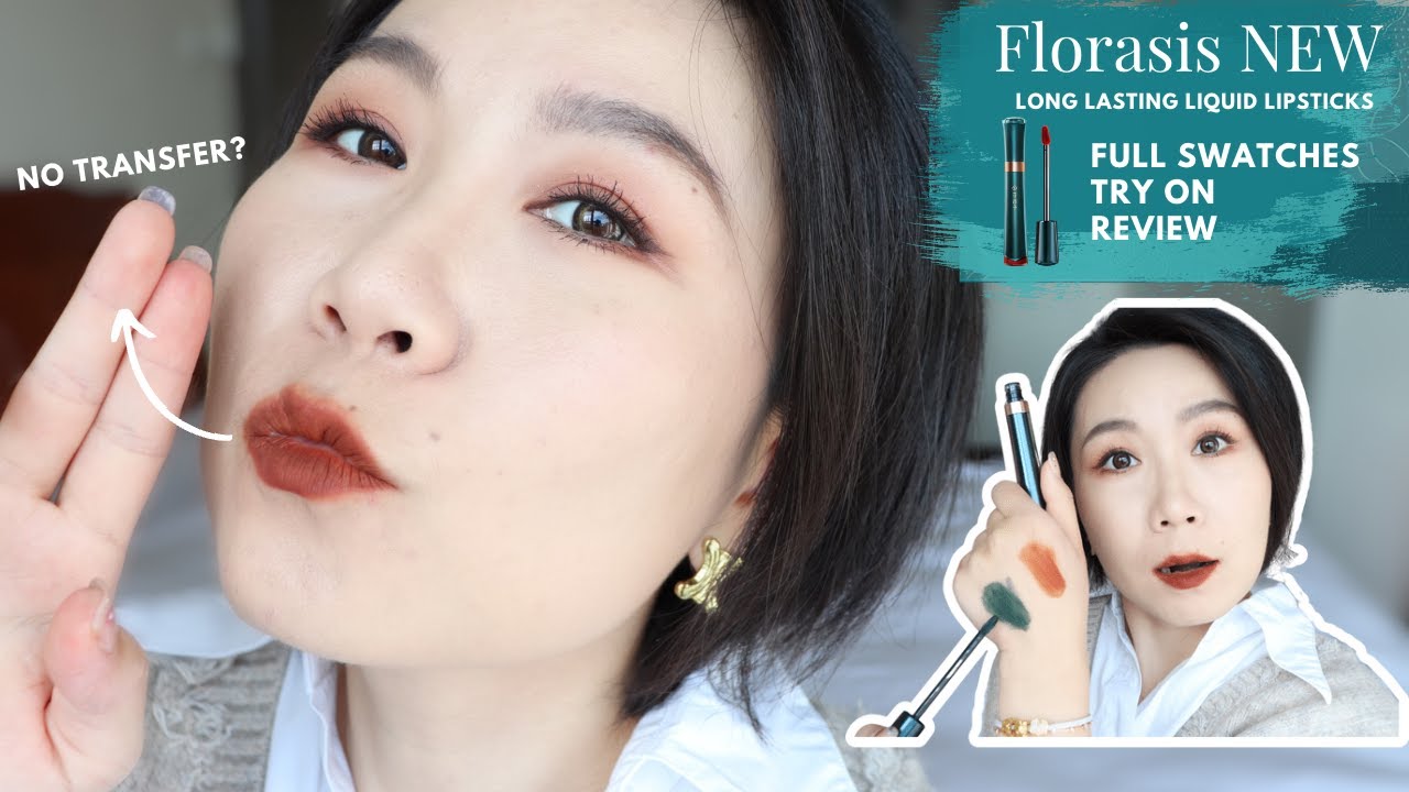Florasis NEW Long Lasting Liquid Lipsticks | Full Swatches + Try On ...