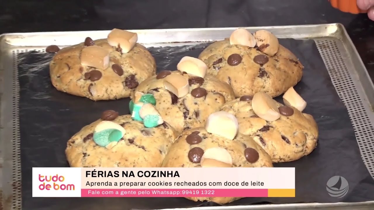 Aprenda a preparar cookies recheado com doce de leite - YouTube