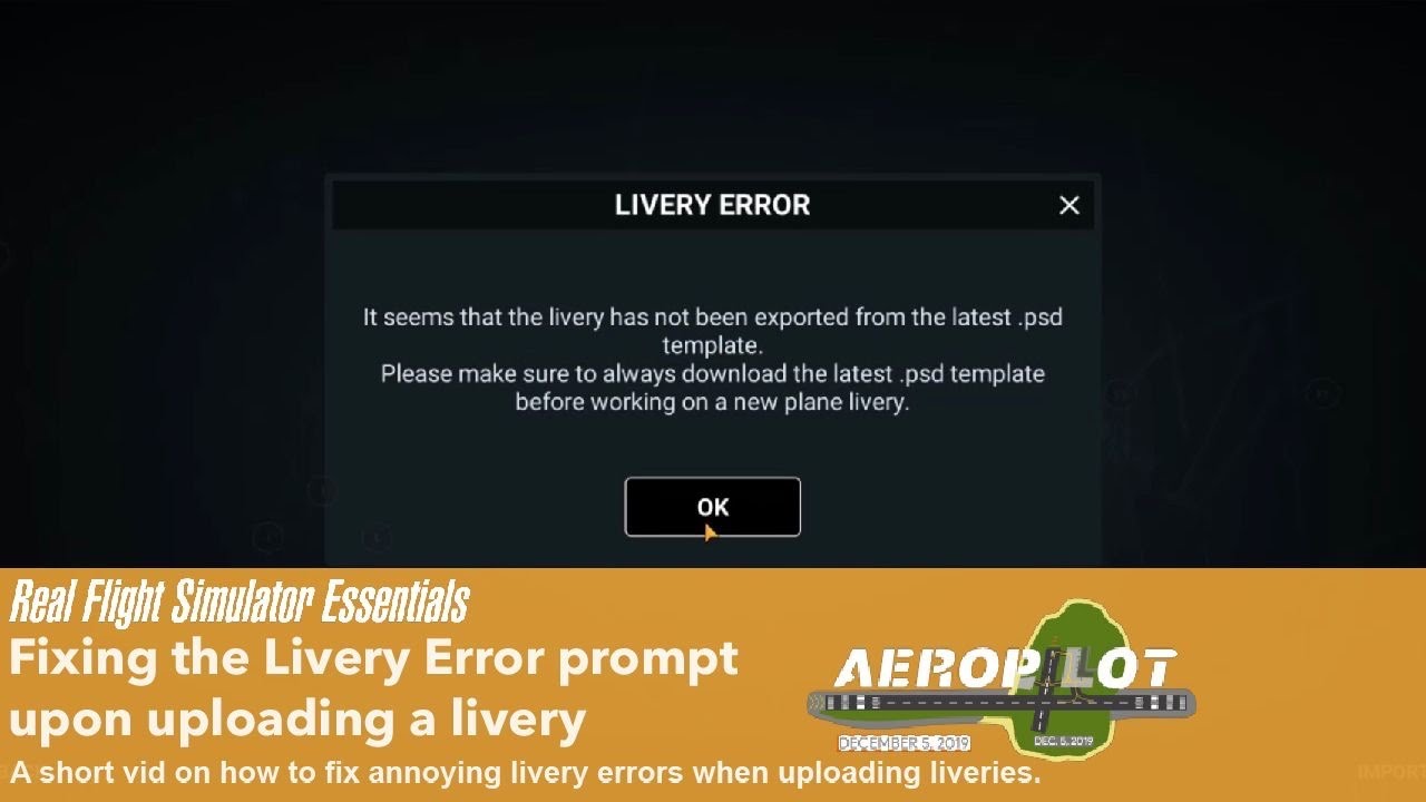RFS Essentials | How To Fix Livery Errors When Uploading Liveries - YouTube