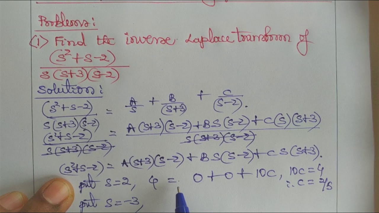 LT9. Inverse Laplace transform by Partial Fractions method - YouTube