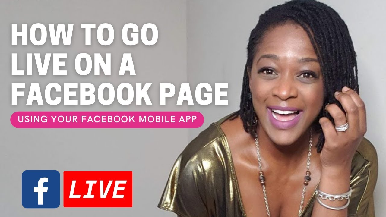 How to Go Live on a Facebook Page - YouTube