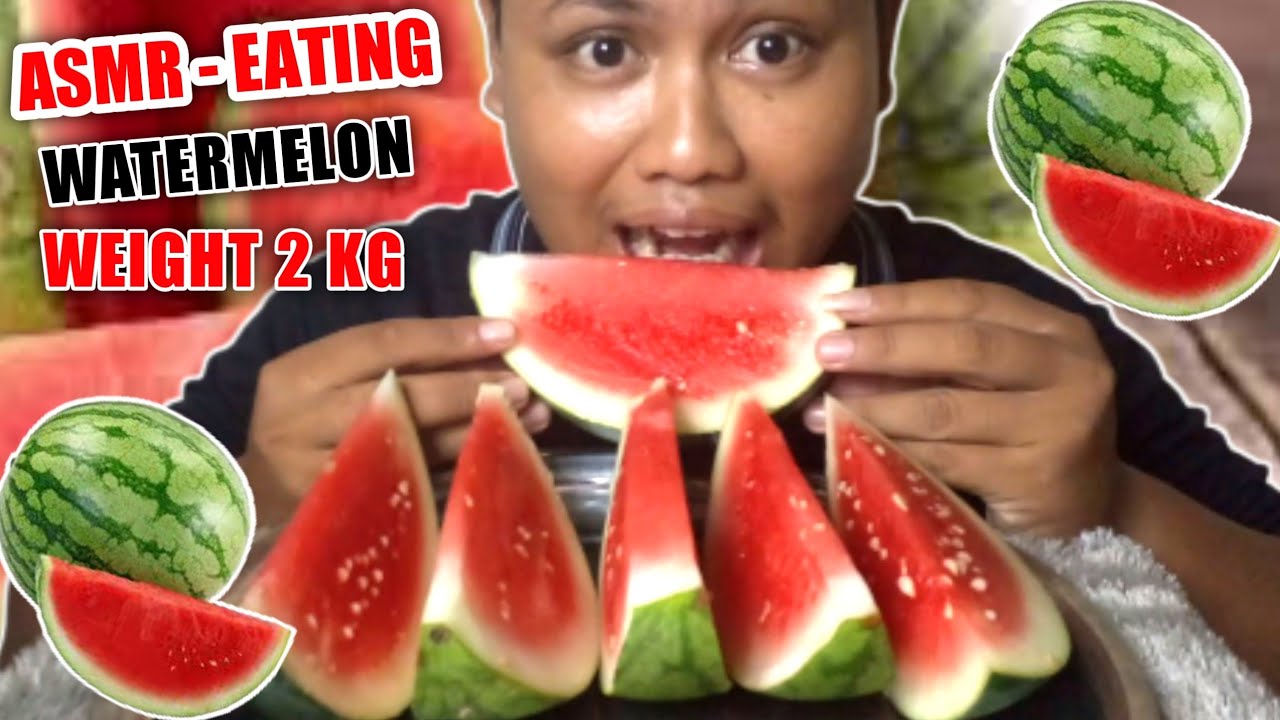 ASMR FRUIT WATERMELON || ASMR MAKAN BUAH SEMANGKA SEGAR || ASMR || MUKBANG || MUKBANG INDONESIA ...