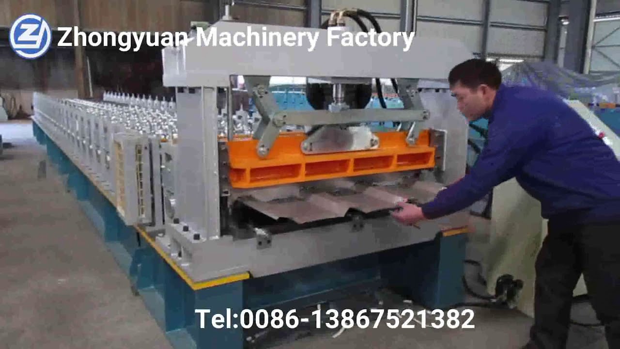 Automatic Ironing Roll Forming Machine for Sheet Metal Roofing - YouTube