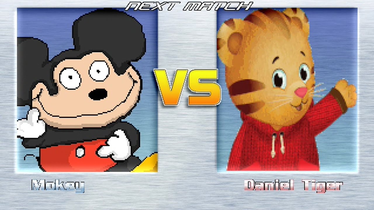 M.U.G.E.N BATTLES | Mokey vs Daniel Tiger - YouTube