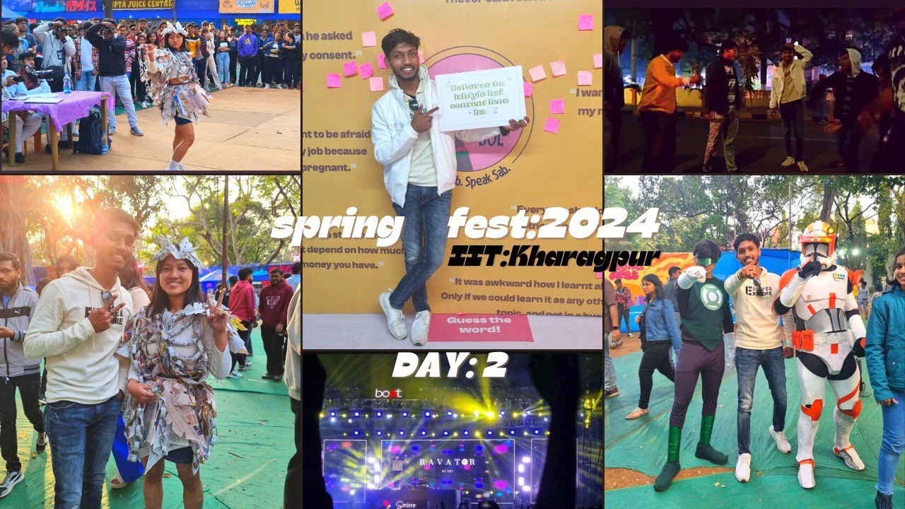 Spring Fest 2024 - Day 2 || IIT Kharagpur || Ravator dj 👨‍🎤 Night # ...