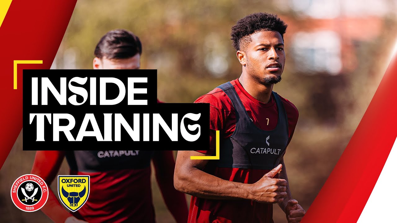 Vini back in training 💪 The Blades prep ahead of Oxford United | Inside ...