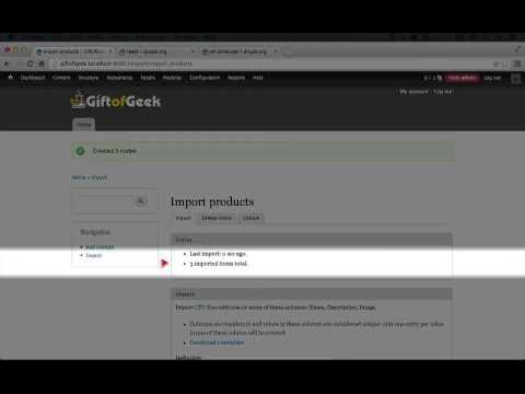 84. How to import nodes with Feeds and undo our import (a Drupal how-to) - YouTube