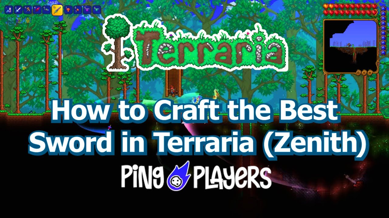 How to Craft the Best Sword in Terraria (Zenith Guide) - YouTube
