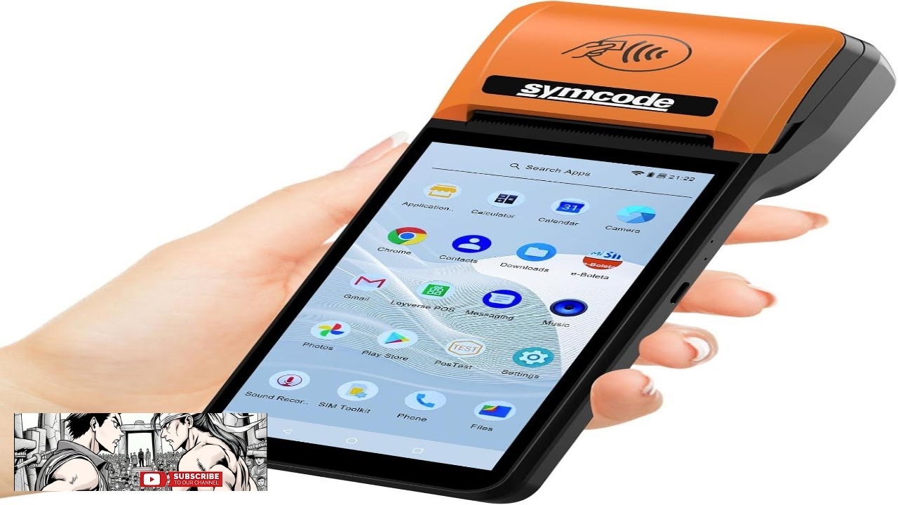 symcode POS PDA Receipt Printer 58mm High Speed Thermal Printer with Android Review - YouTube