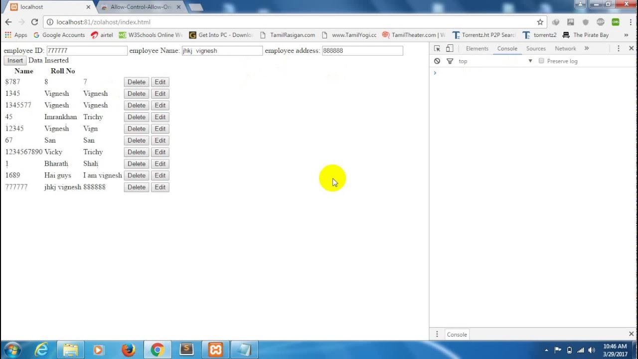 Access Control Allow Origin in angularjs with mysql hosting - YouTube