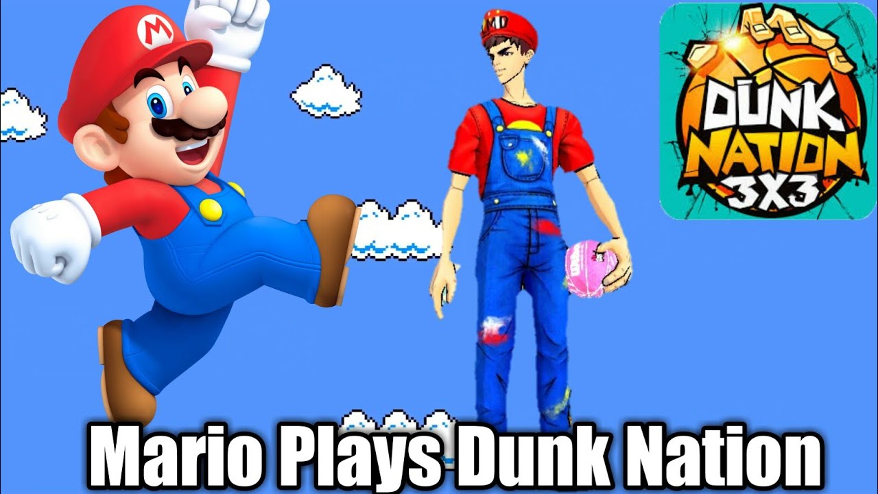Mario Plays Dunk Nation 3x3 - YouTube