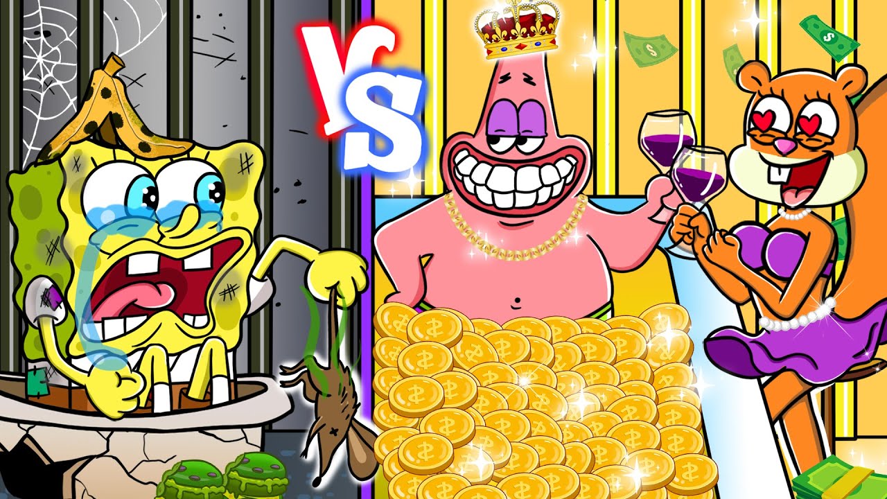 Rich vs Poor Challenge: What Really Happened in SpongeBob’s Bathroom ...