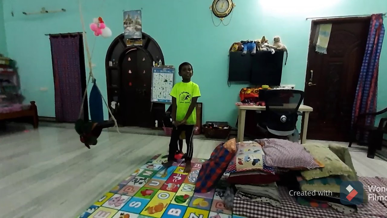 High jump at home for kids | Fun play ideas at home - YouTube