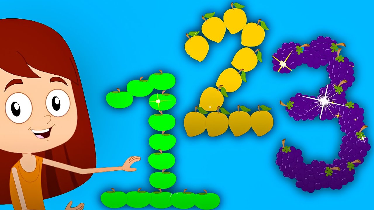 Numbers Song Kids Learning Video By Cherry Tree - YouTube