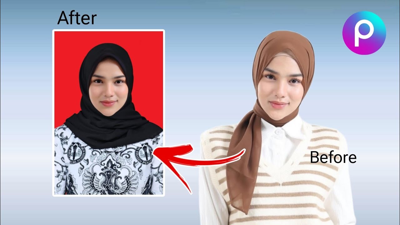 Cara Edit Foto Pakai Seragam PGRI Wanita - YouTube