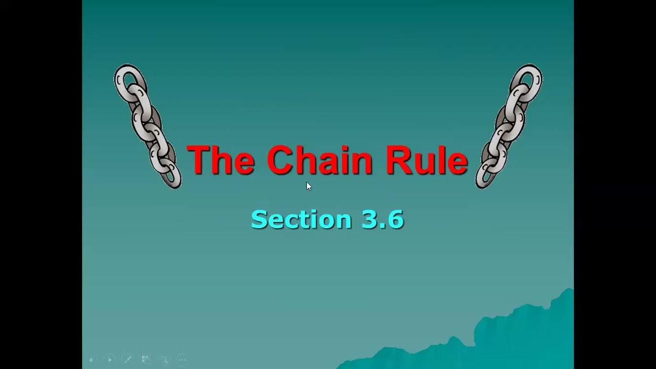 قاعدة السلسلة3.6-- The Chain Rule - YouTube