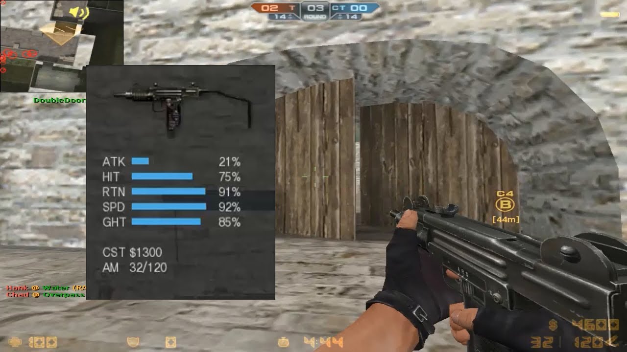 New Weapon UZI Counter Strike 1.6 Rearmado System (CSO-BTE based) - YouTube