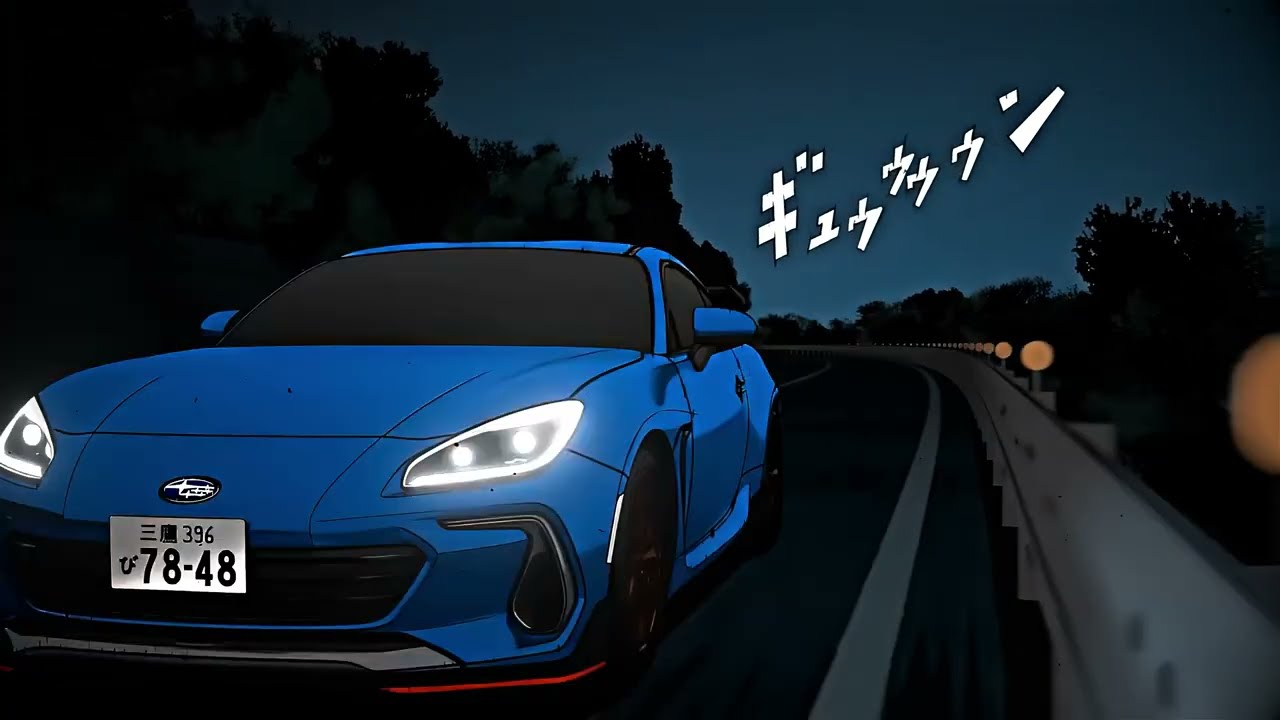 Subaru BRZ Initial D anime commercial with eurobeat (4K) - YouTube