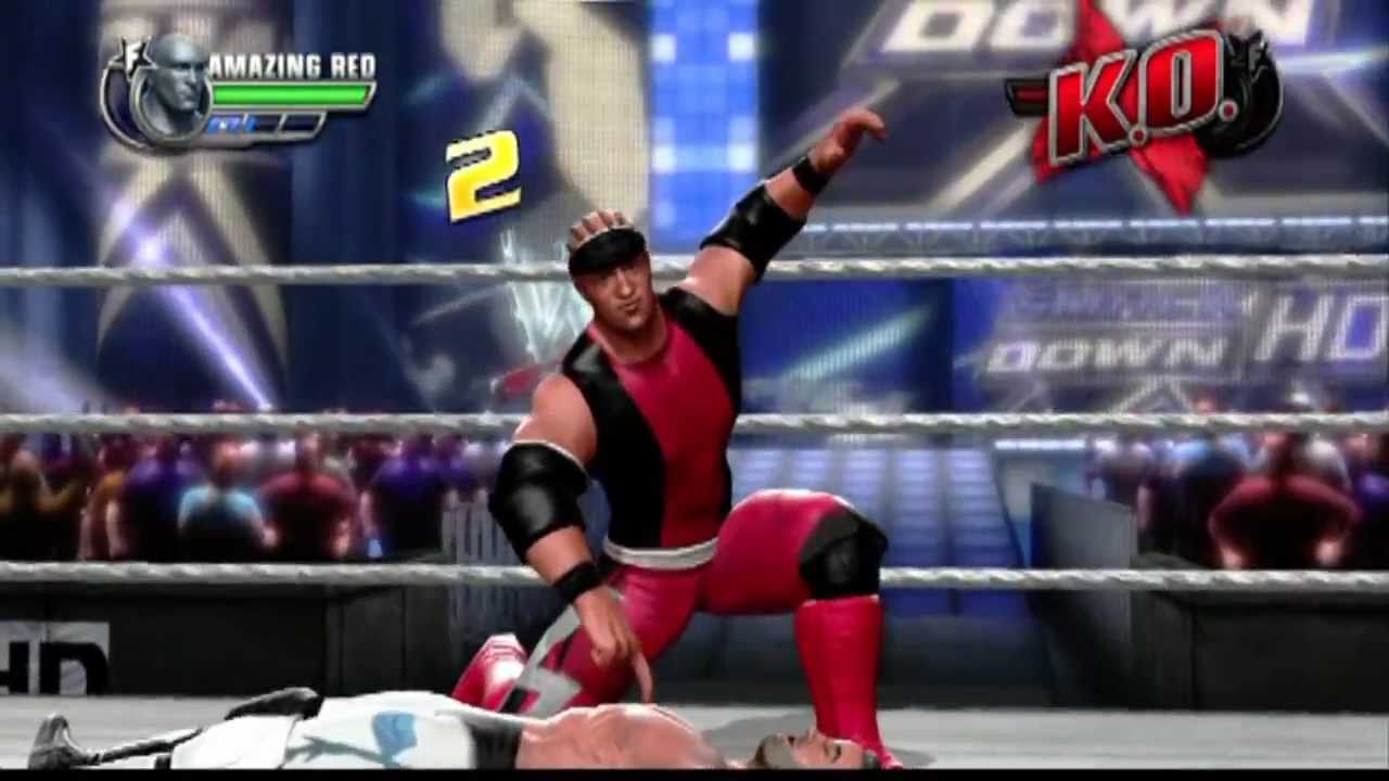 WWE All Stars CAW Amazing Red Gameplay + Formula - YouTube