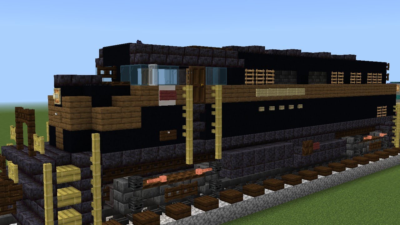 Minecrafting Tutorial - Monon Railroad EMD BL2 Locomotive How to Build ...