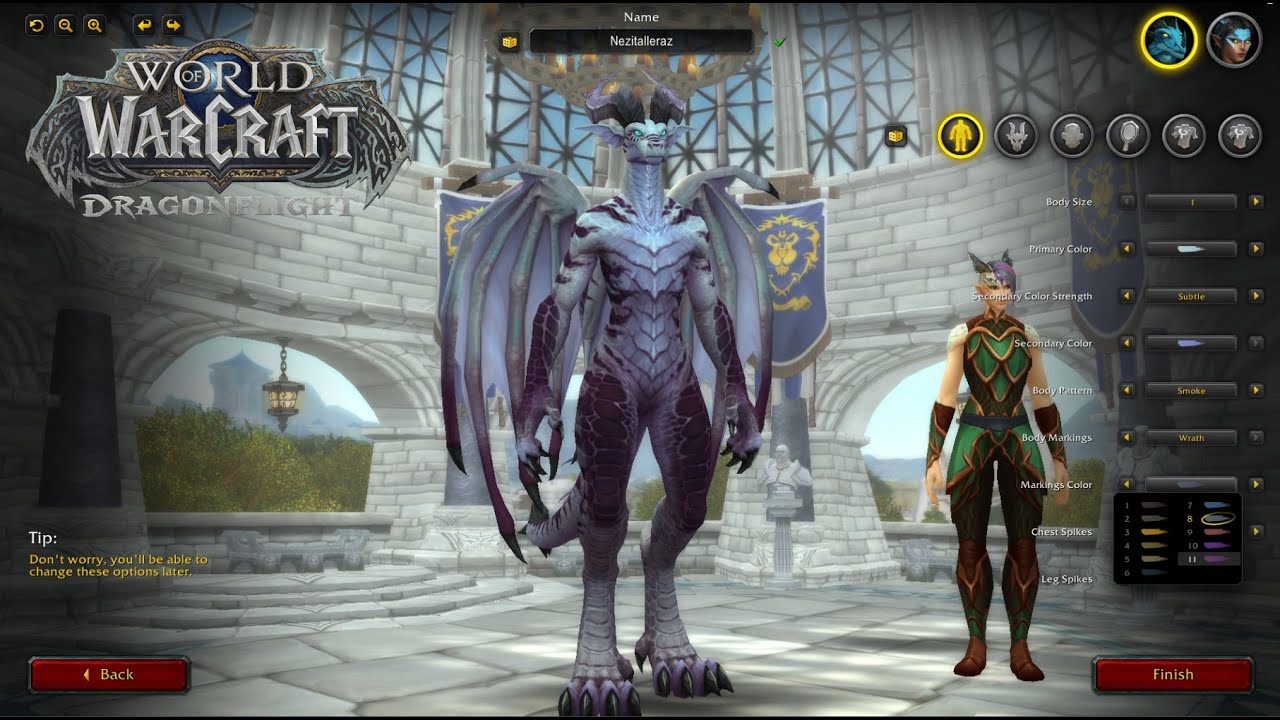 World of Warcraft Dragonflight Beta: Dracthyr Character Creation - YouTube