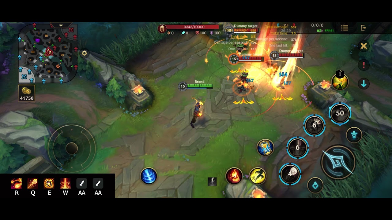 WILD RIFT - Brand Teamfight Combo Variant 2 - YouTube