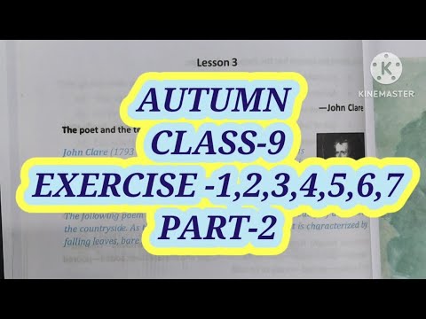 AUTUMN||CLASS-9,LESSON-3,exercise -1,2,3,4,5,6,7||part-2||WBBSE - YouTube