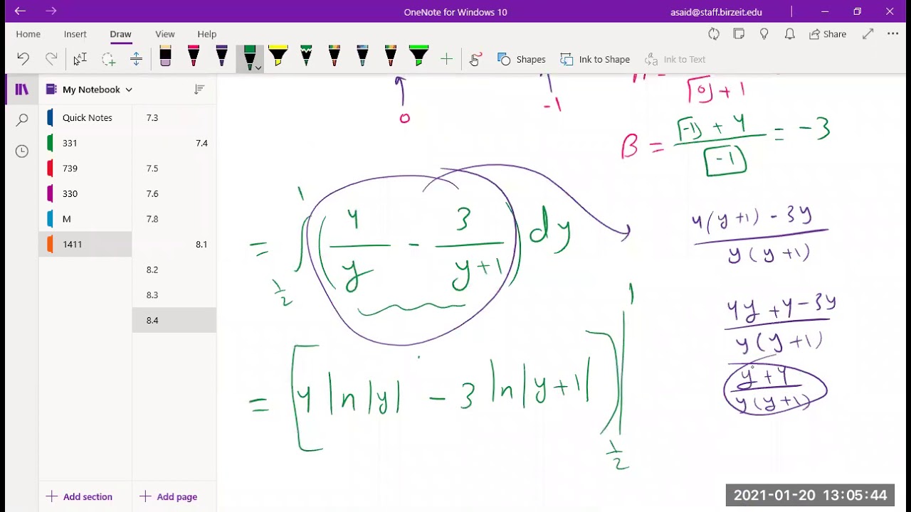 8.4 Part 2 Integration of Rational Functions Using Partial Fractions ...