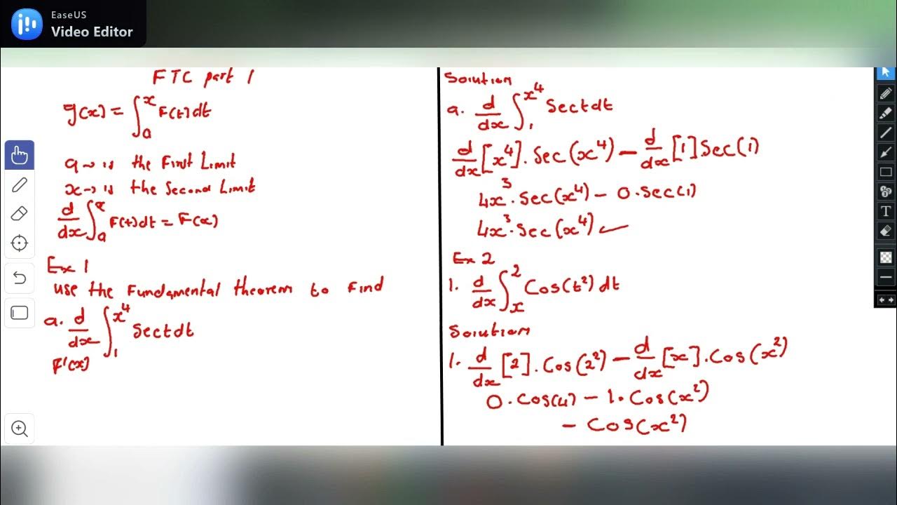 Fundamental theorem of calculus part 1 - YouTube