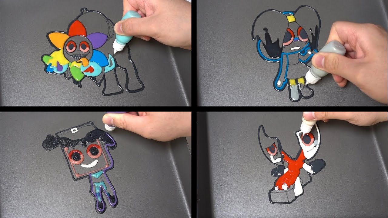 Twisted Dandy's World Pancake Art - Dandy, Poppy, Rizzle & Deezle ...