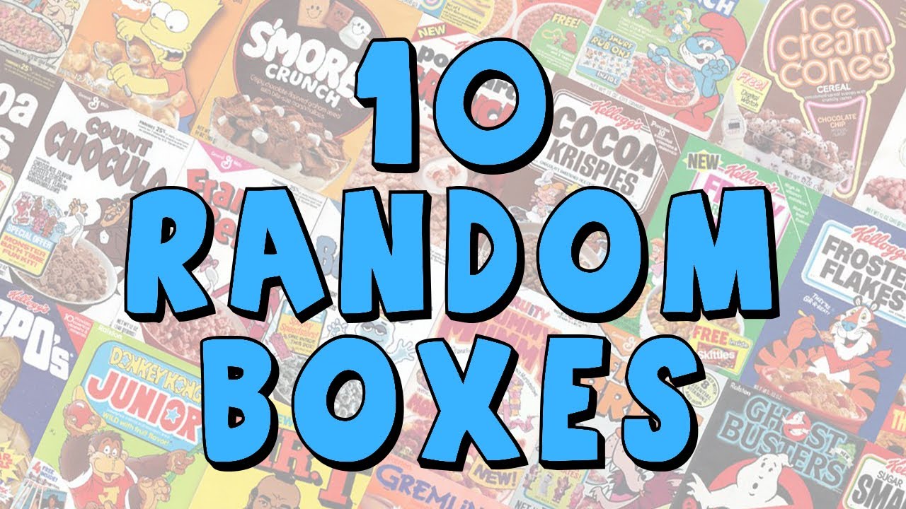 10 Random Cereal Boxes... Again - YouTube