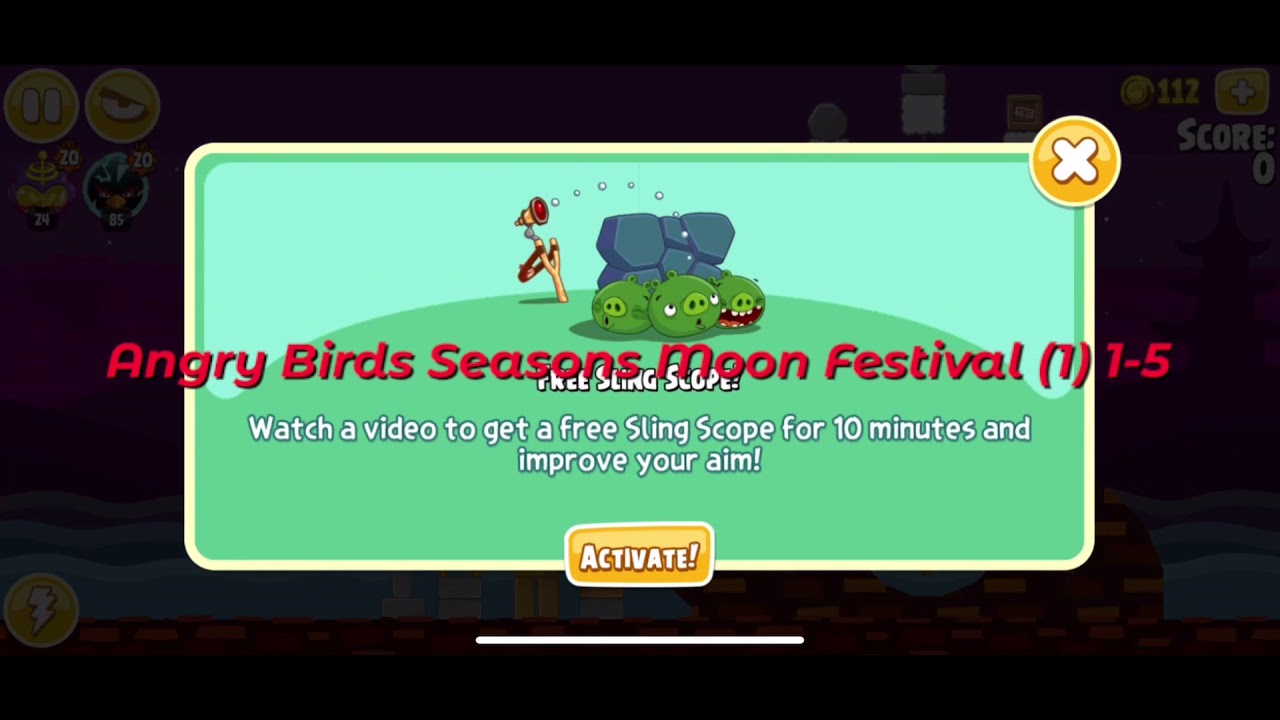 Angry Birds Seasons Moon Festival (1) 1-5 - YouTube
