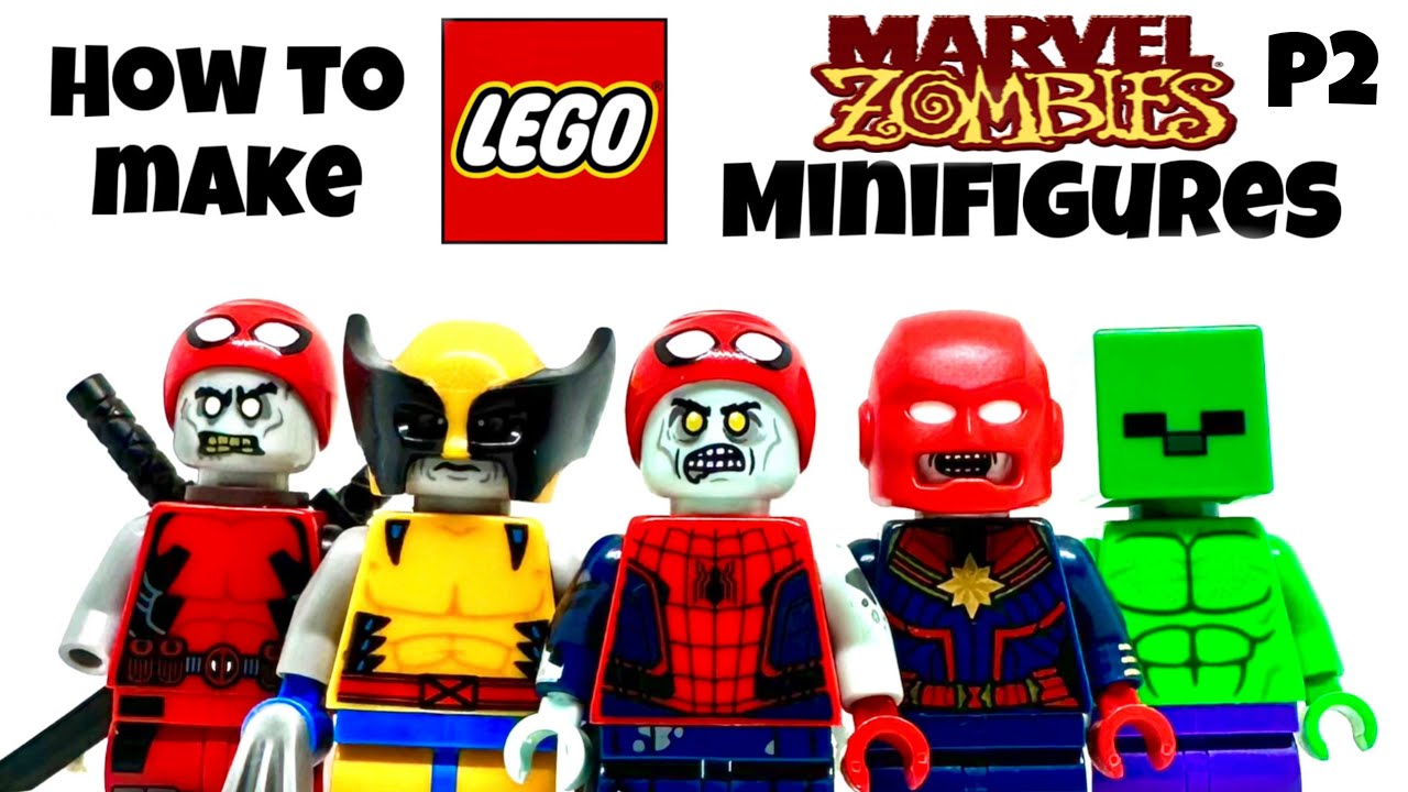 How To Build LEGO Marvel Zombies Minifigures! (Part 2) - YouTube