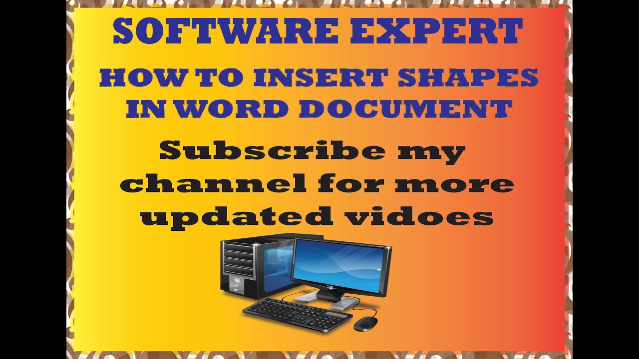 How To Insert Shapes In Word YouTube how-to-insert-shapes-in-word-youtube