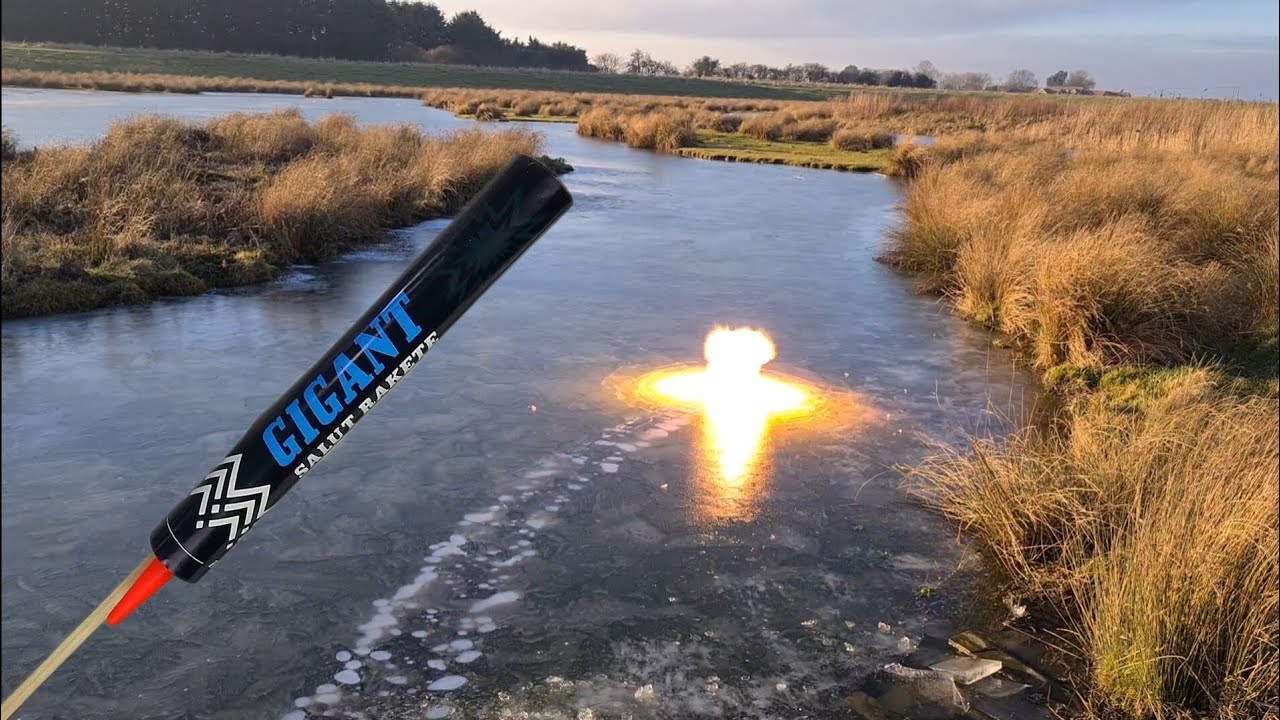 FIREWORKS UNDER ICE! - YouTube