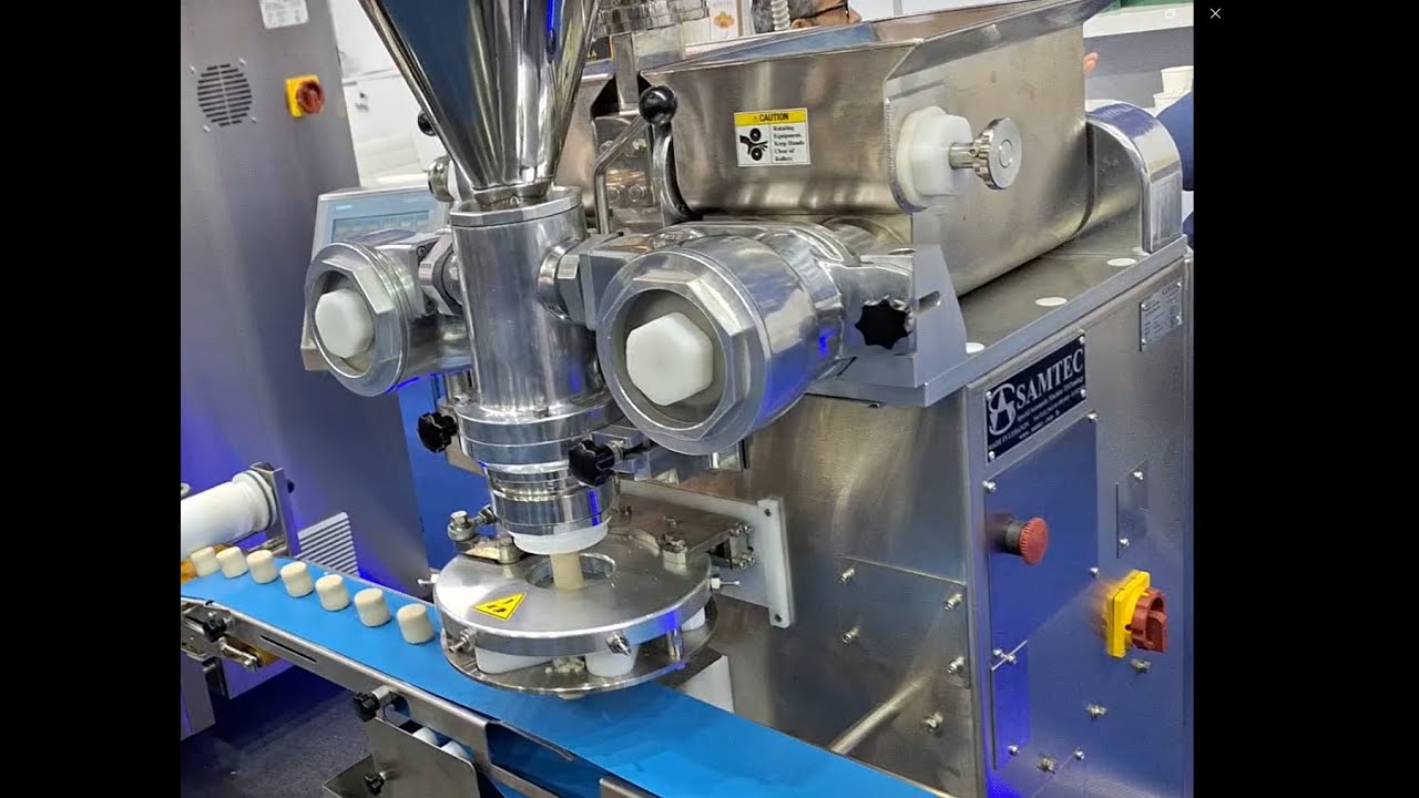 Encrusting machine SAMTEC EFMM6000-2C حشاية المعمول والكبه صناعية - YouTube