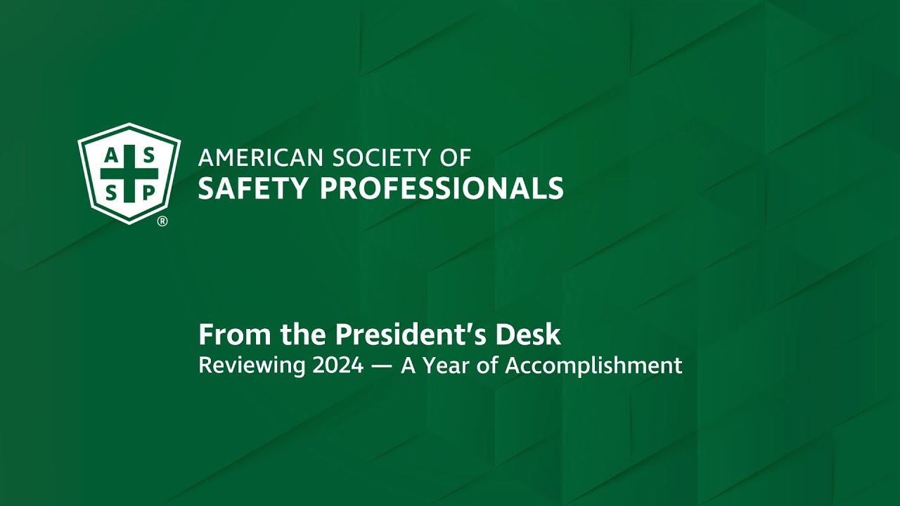 ASSP President Pam Walaski's End-of-Year Message - YouTube