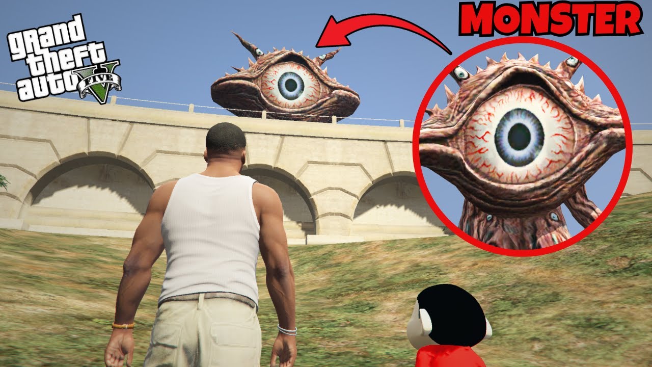 FRANKLIN & SHINCHAN TINCHAN FOUND GIANT MONSTER IN LOS SANTOS | GTA 5 ...