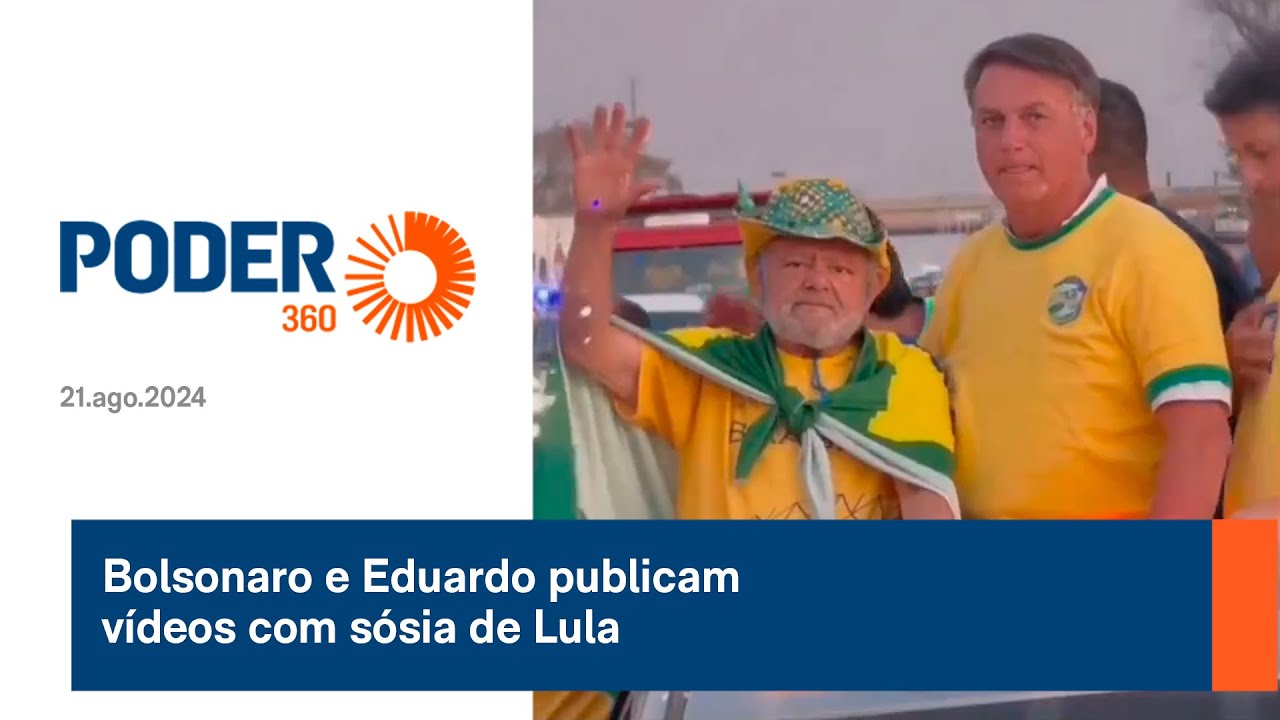 Bolsonaro e Eduardo publicam vídeos com sósia de Lula - YouTube