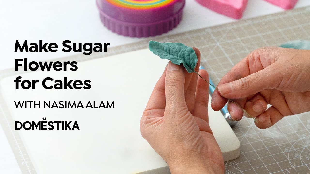 CURSO ONLINE Flores de azúcar para cake design de Nasima Alam - YouTube
