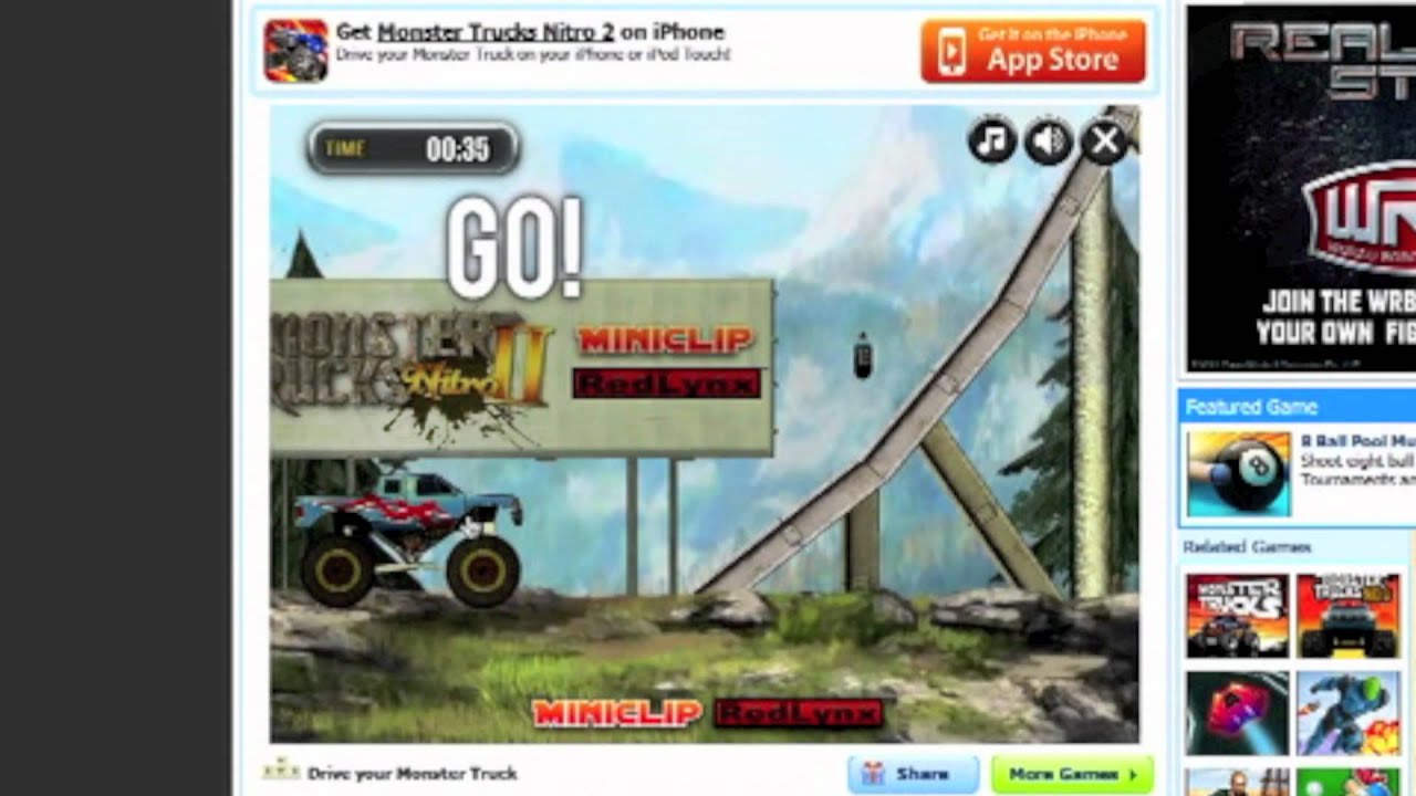 Miniclip Monster Trucks Nitro 2: Levels 5-8 - YouTube