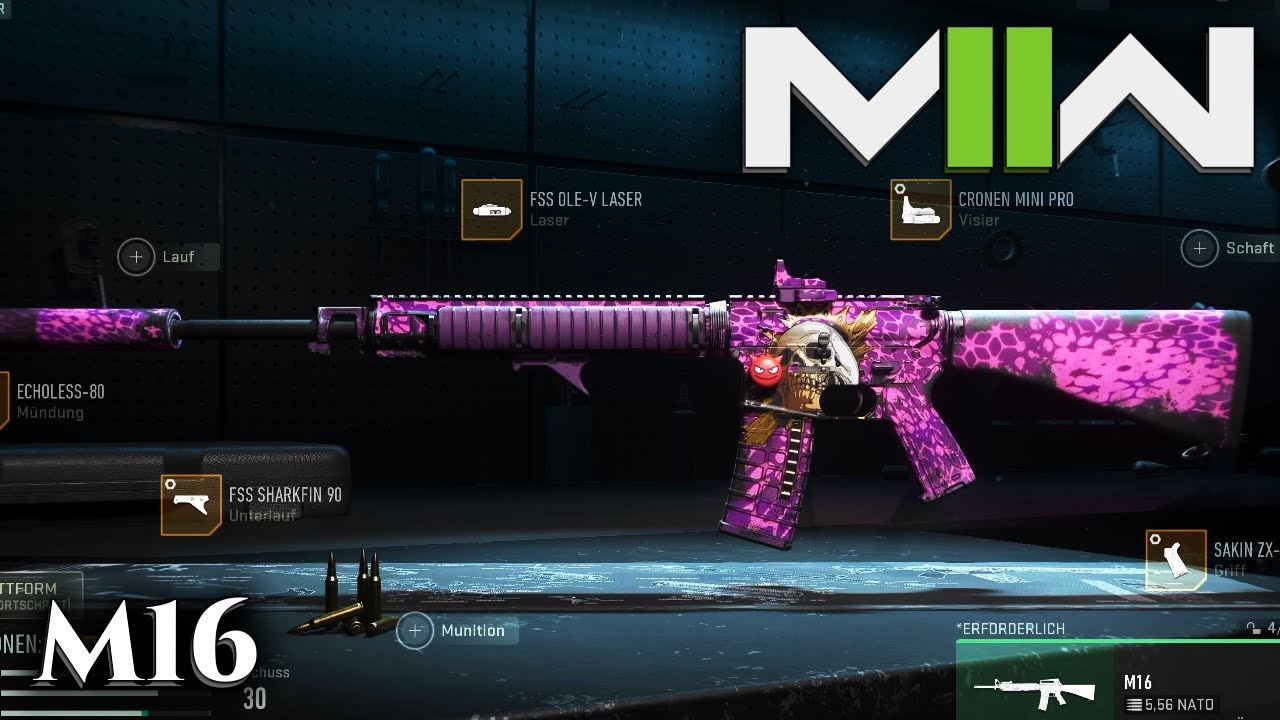 CoD MW2: M16 - Loadout | deutsch | CoD Modern Warfare II - YouTube