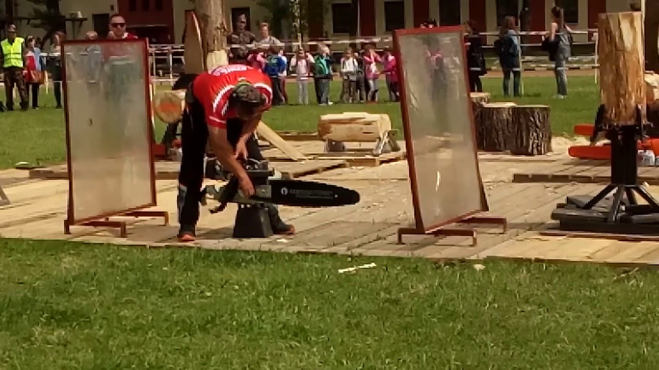 Stihl Timbersports Big Chainsaw. Hungary - YouTube